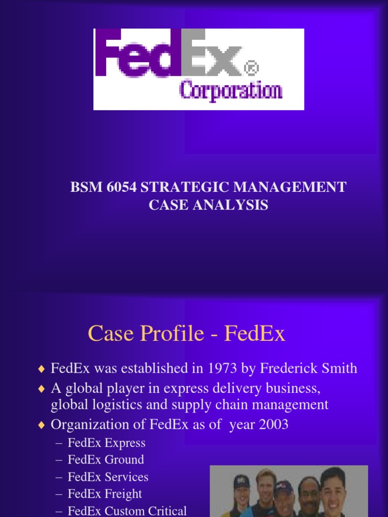 Fedex Sample | PDF | United Parcel Service | Strategic Management