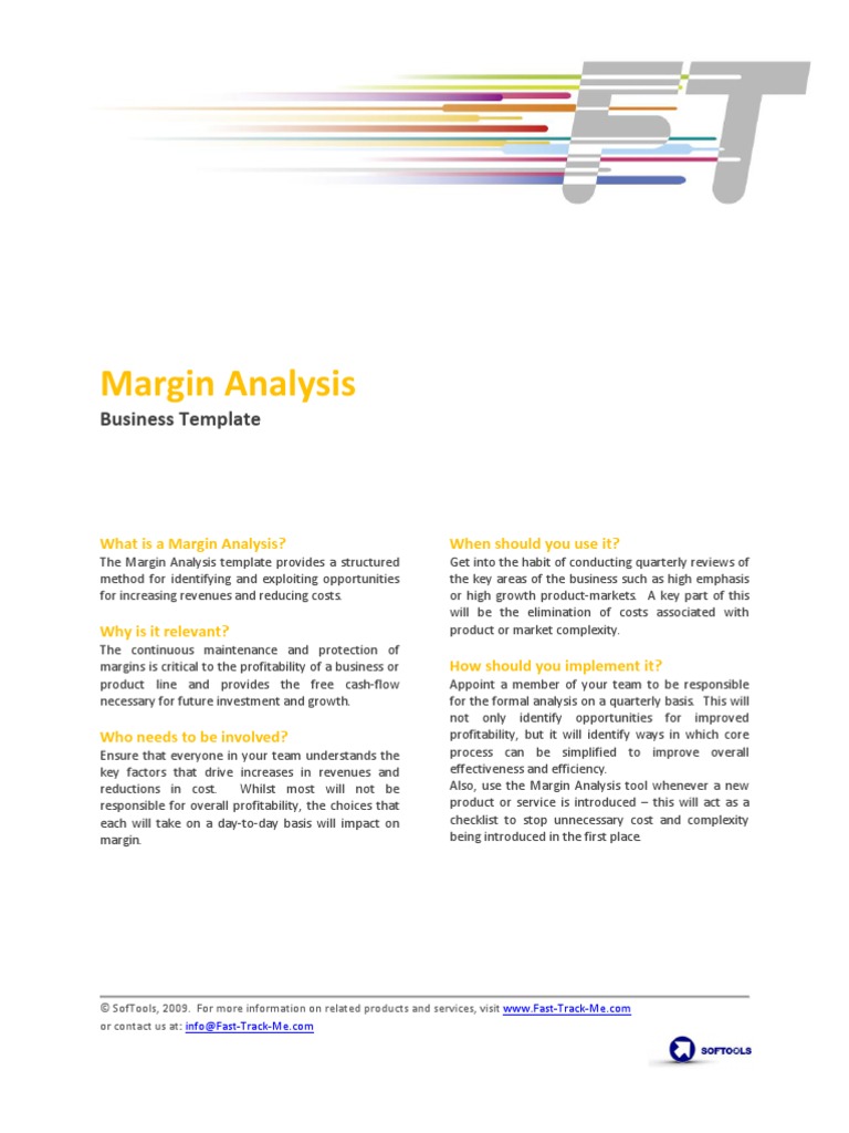 FTM Business Template - Margin Analysis | PDF | Sales | Supply Chain