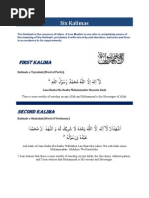 6 Kalimas (English) | PDF | Prophets And Messengers In Islam | Theology