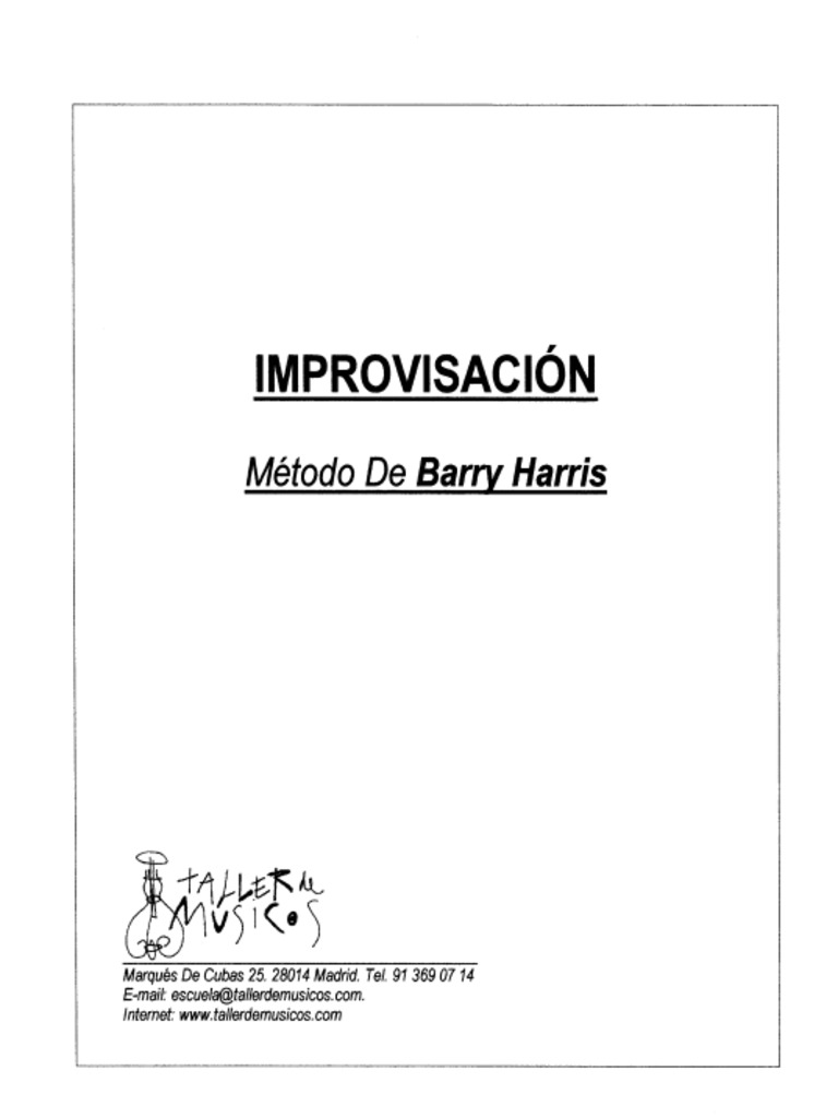 The Barry Harris Method | PDF | Leisure