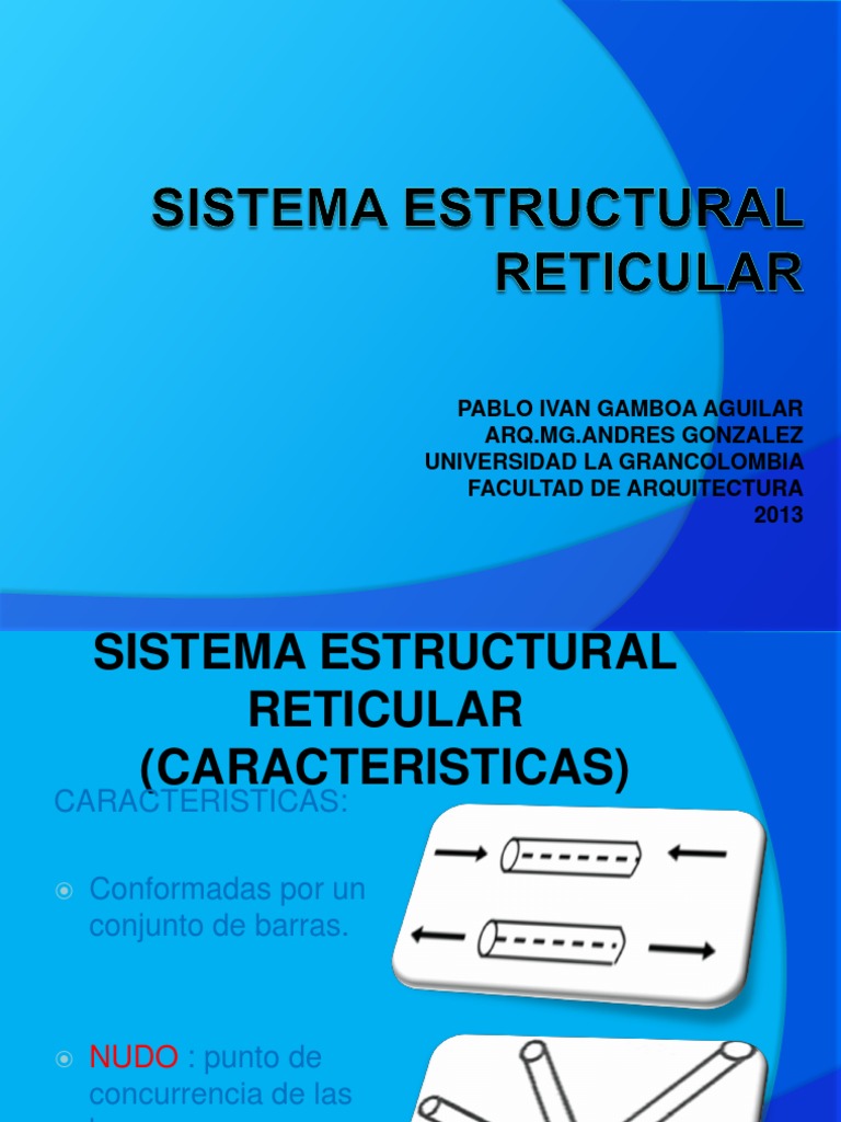 Sistema Estructural Reticular | PDF
