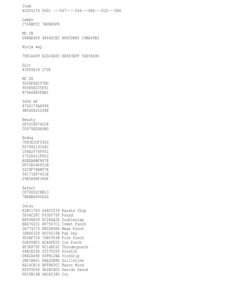 Cheat Pokemon Flora Sky | PDF