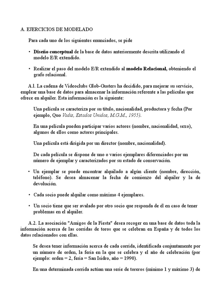 Ejerc Modelado BD | PDF | Farmacia | Bases de datos