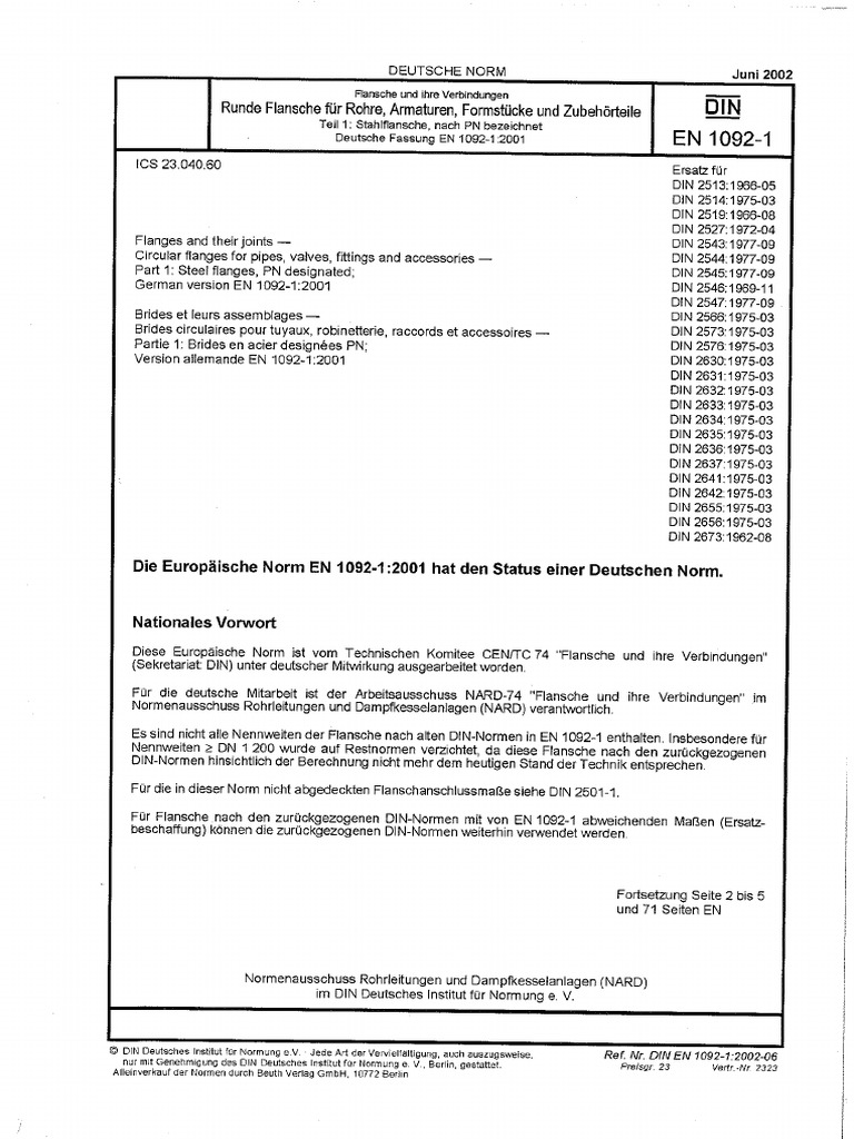 Flange DIN en 1092-1