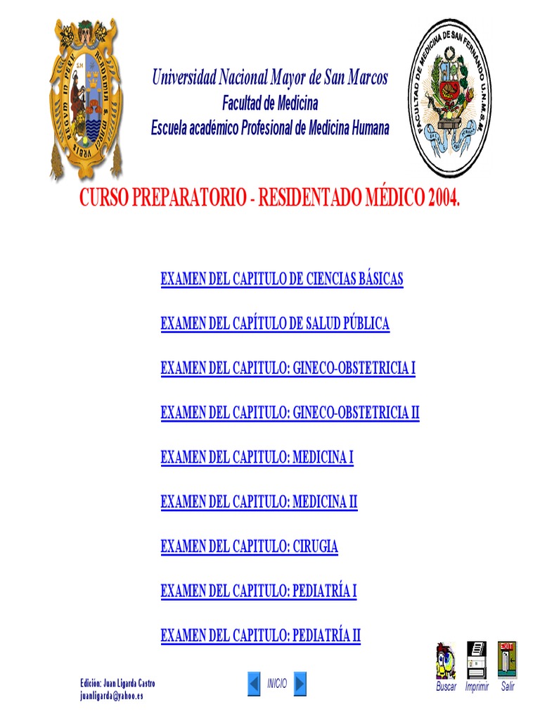 Exam Pre-Resid UNMSM 2004 | PDF | El embarazo | Parto