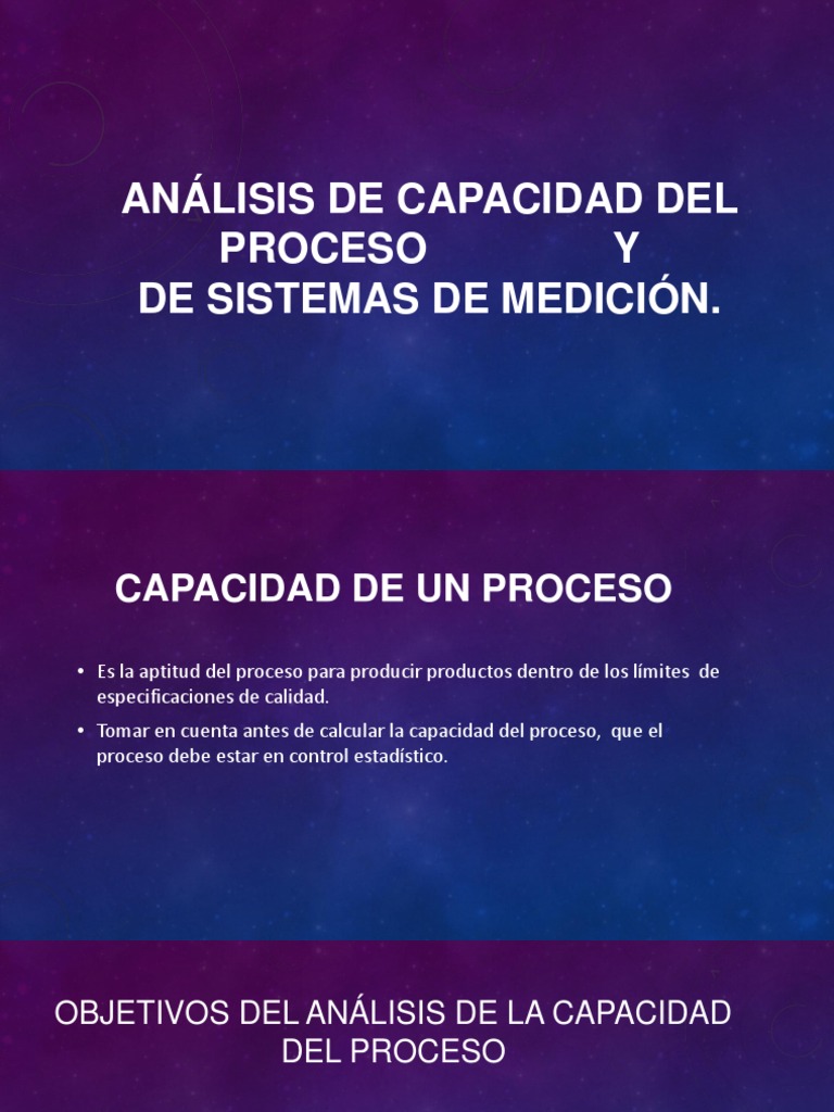 2 Analisis de Capacidad Del Proceso | PDF | Calidad | Producción y ...