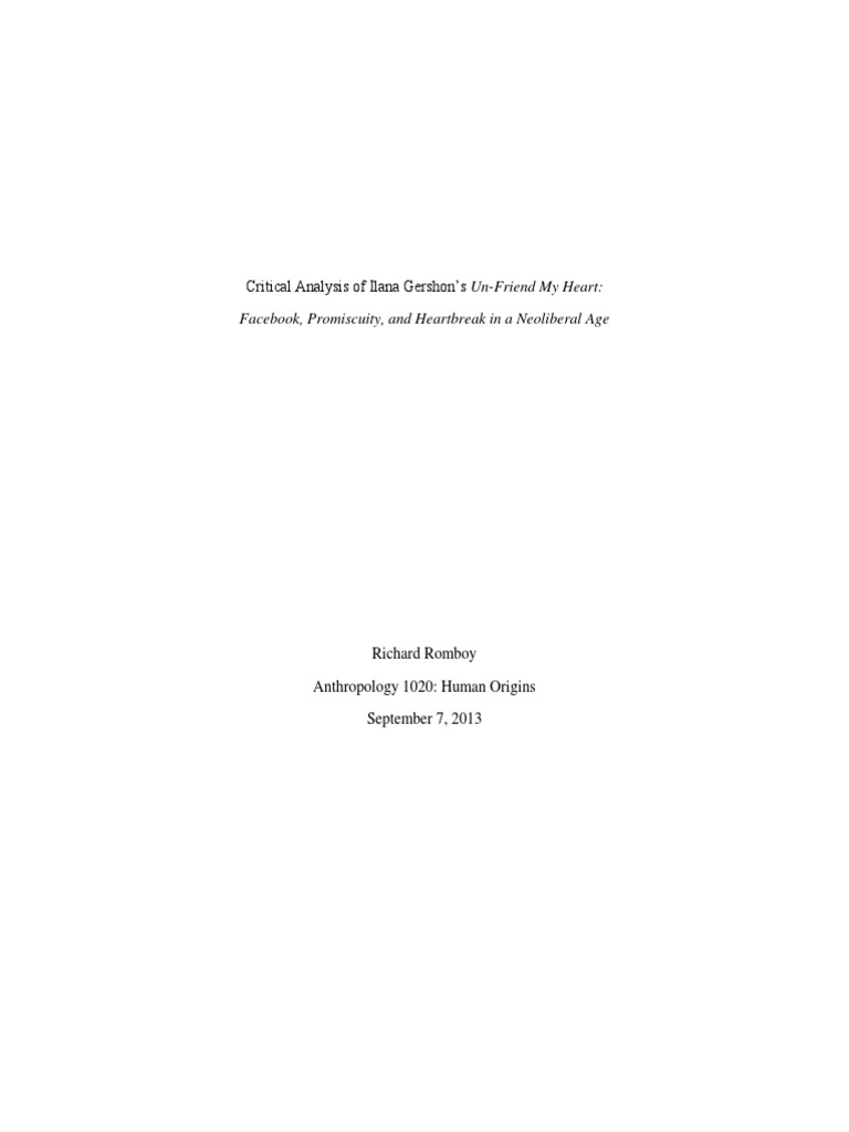 Ilana's Method and Its Critique | PDF | Facebook | Social Networking ...