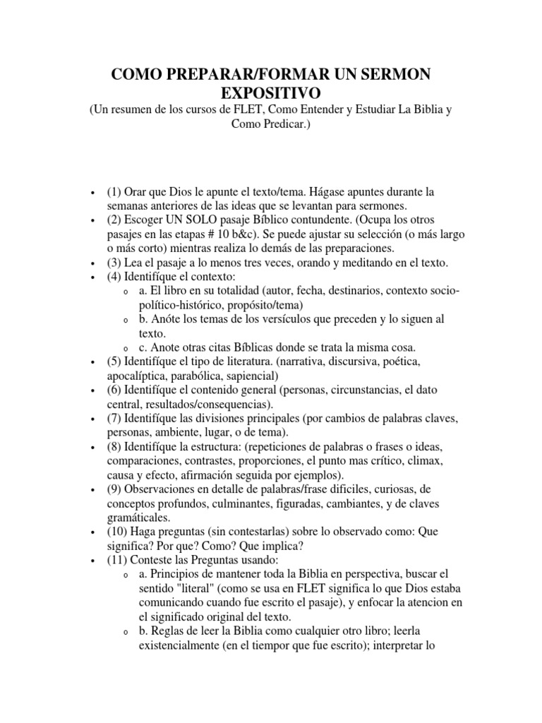 Como Preparar Un Sermon | Sermón | Biblia | Prueba gratuita de 30 días ...