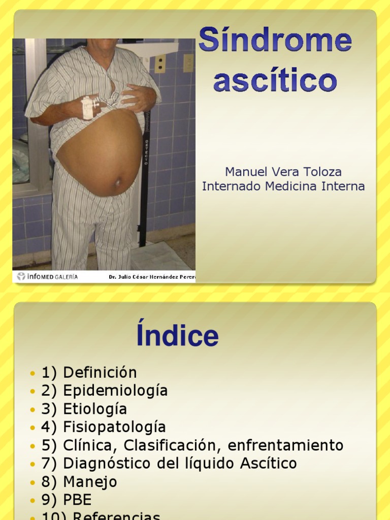 Análisis del contenido y manejo de la ascitis | PDF | Cirrosis ...