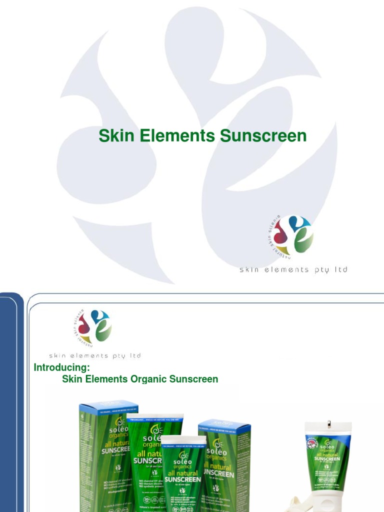 Sunscreen Presentation | PDF | Sunscreen | Radical (Chemistry)