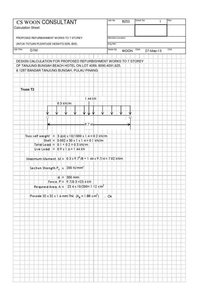 Truss Calculation | PDF