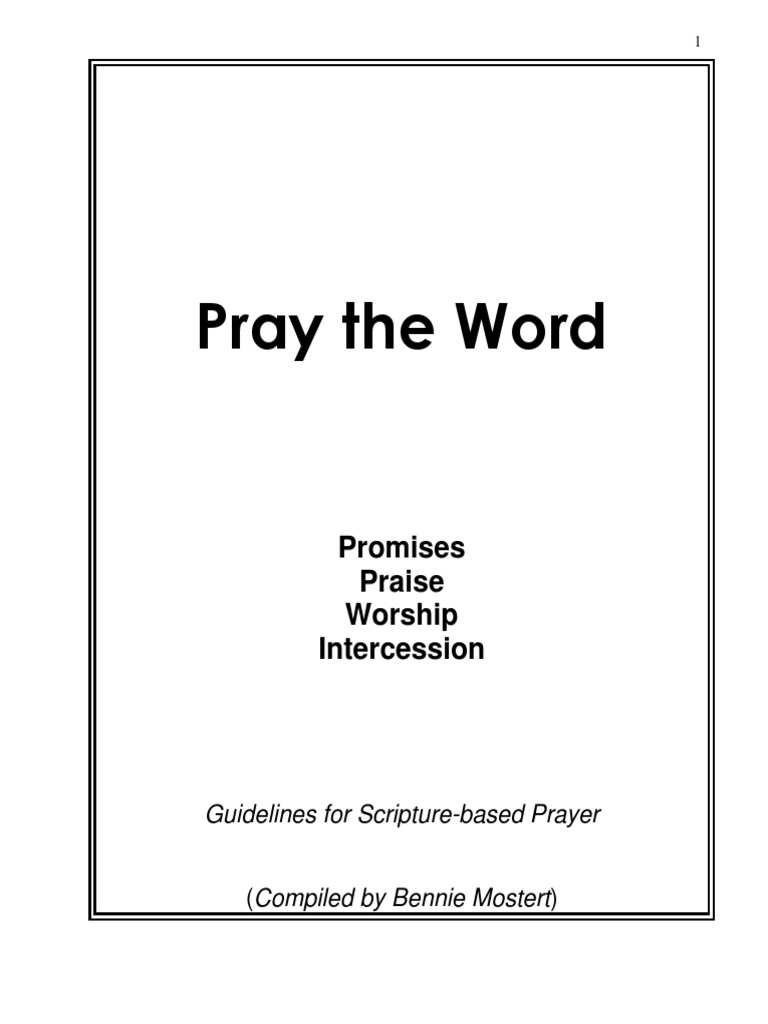Pray The Word | PDF | Glory (Religion) | Prayer