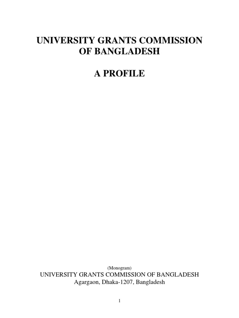 UGC Approved Universities of Bangladesh 2006 | PDF | Postgraduate ...