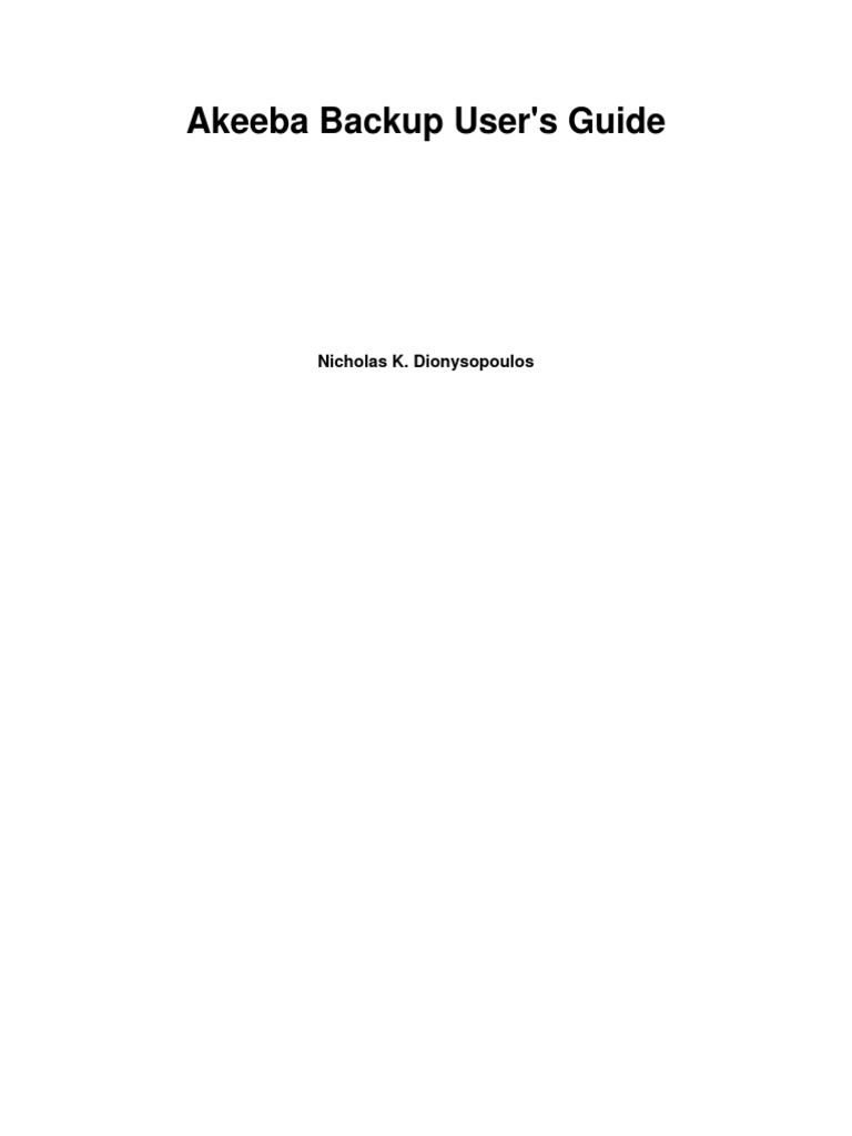 Akeeba Backup Guide | PDF | Joomla | Installation (Computer Programs)