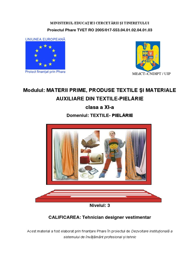 Materii Prime Textile Produse Textile Si Materiale Auxiliare Din ...