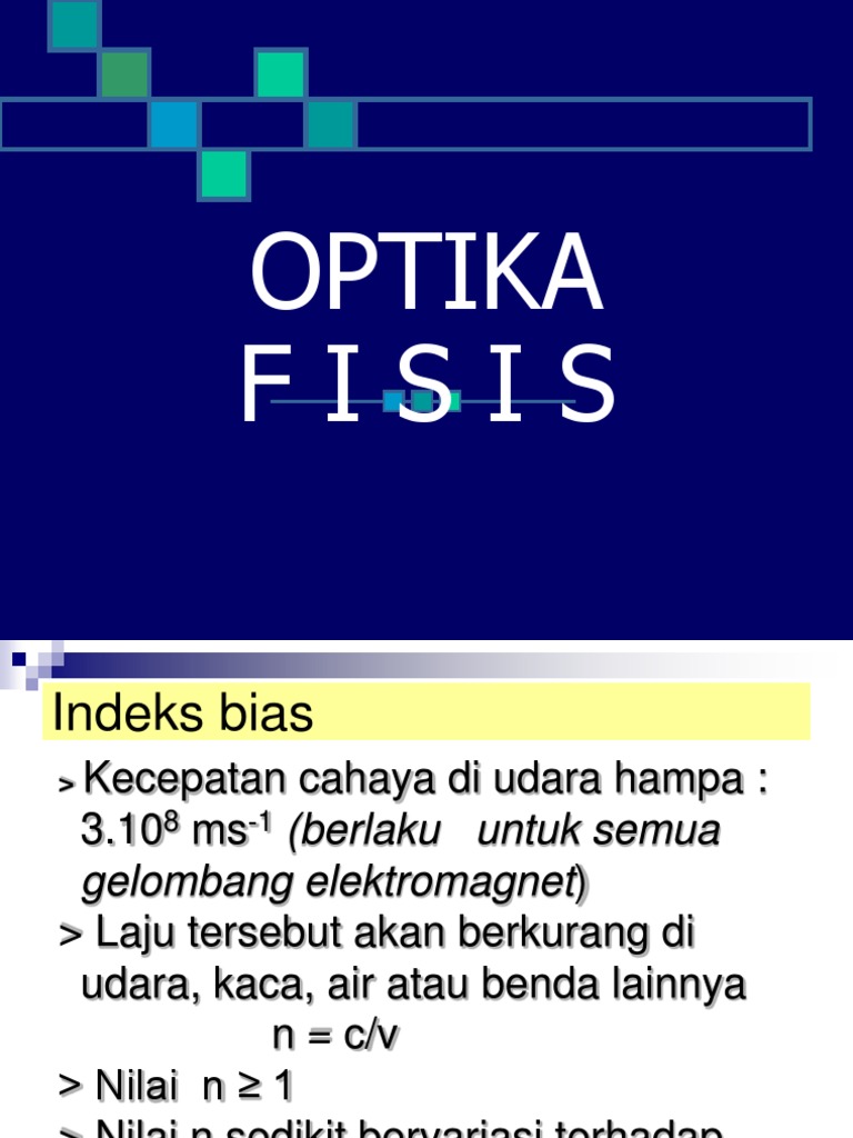 Optika Fisis | PDF