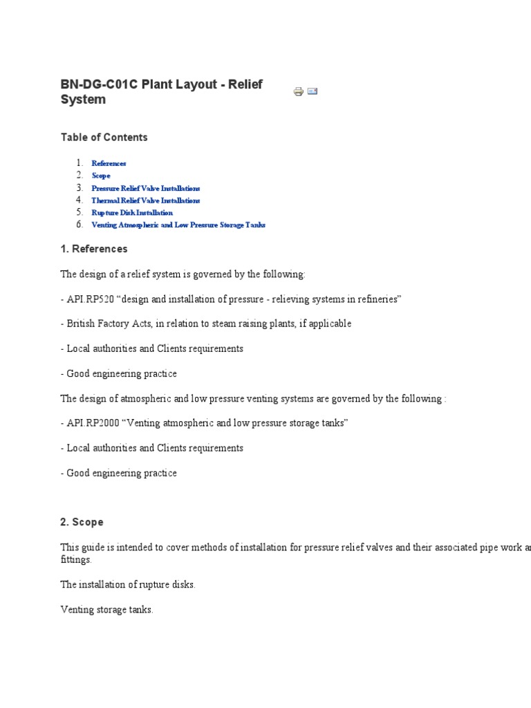 5.plant Layout - Relief System | PDF | Valve | Pipe (Fluid Conveyance)
