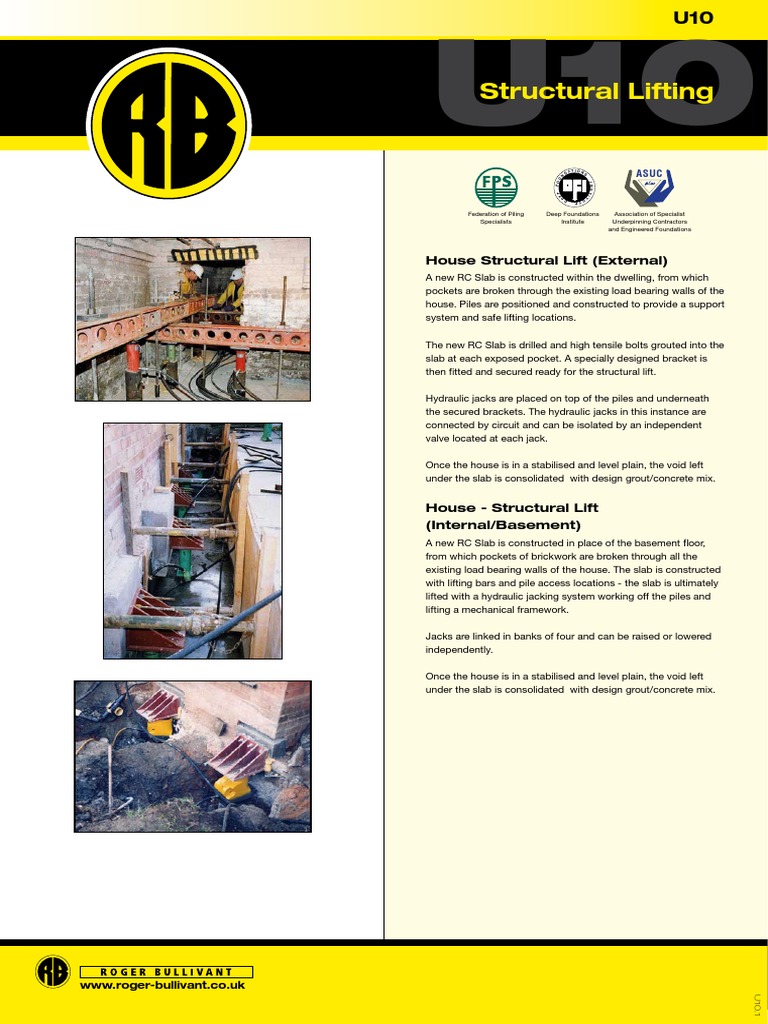 Structural Lifting: House Structural Lift (External) | PDF | Deep ...