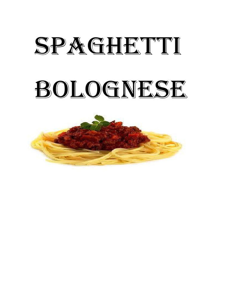 Spaghetti | PDF