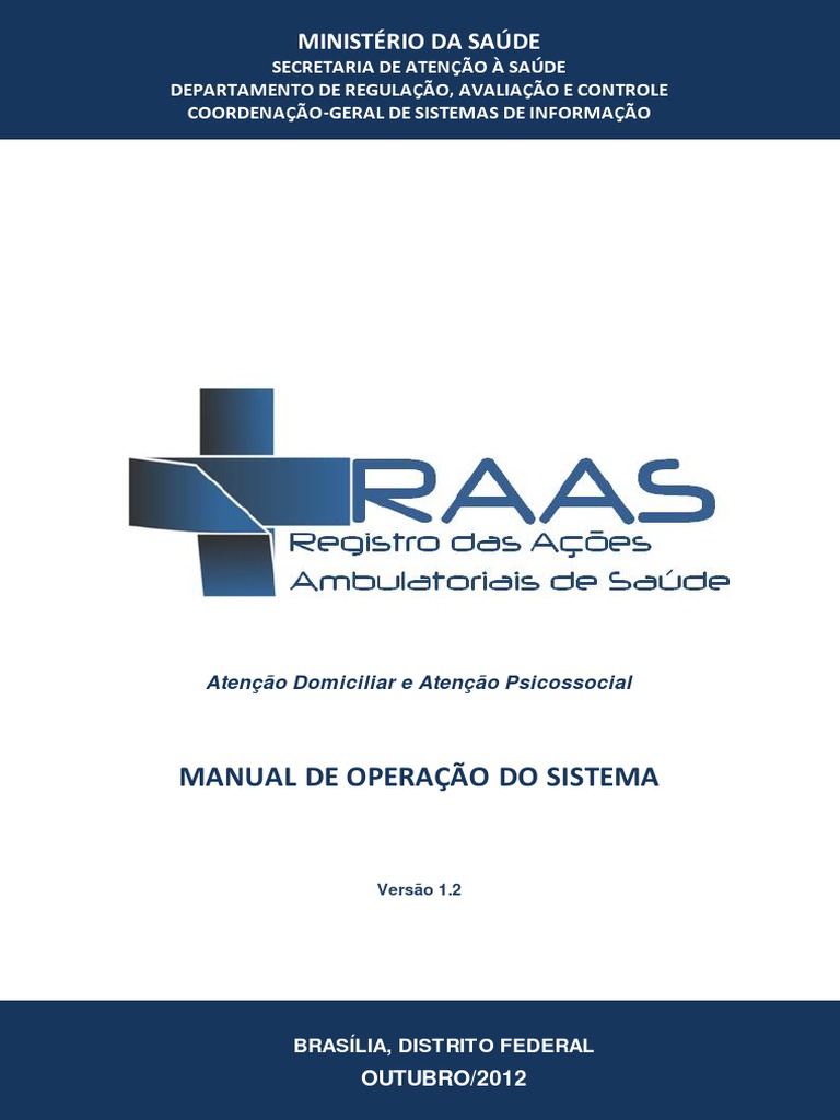 Manual Operacional RAS | PDF | Autenticação | Bancos de dados