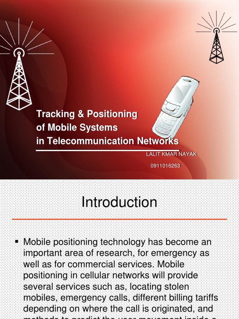 Tracking and Positioning of Mobile Systems in Telecommunication ...
