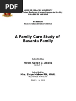Community Health Nursing 1: A Family Case Study | PDF | Thorax | Ear