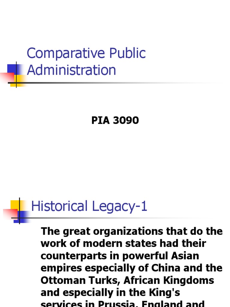 Comparative Public Administration | PDF | Bureaucracy | Public ...