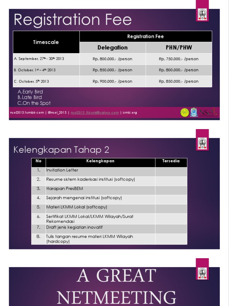 Registration Fee | PDF