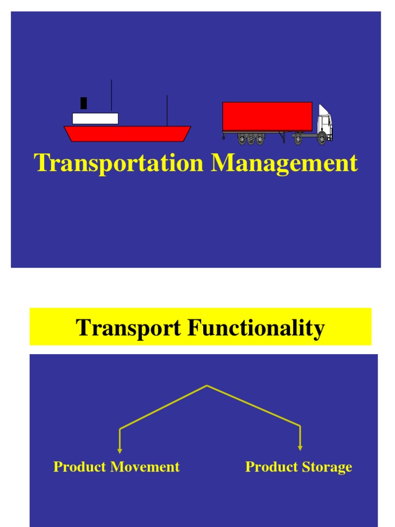 Transport Management Essentials | PDF | Intermodal Freight Transport ...