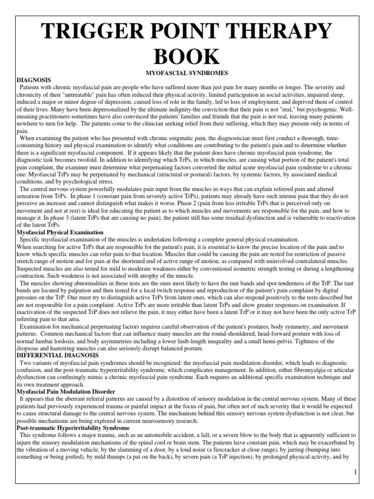 Trigger Point Book | PDF | Self-Improvement | Wellness