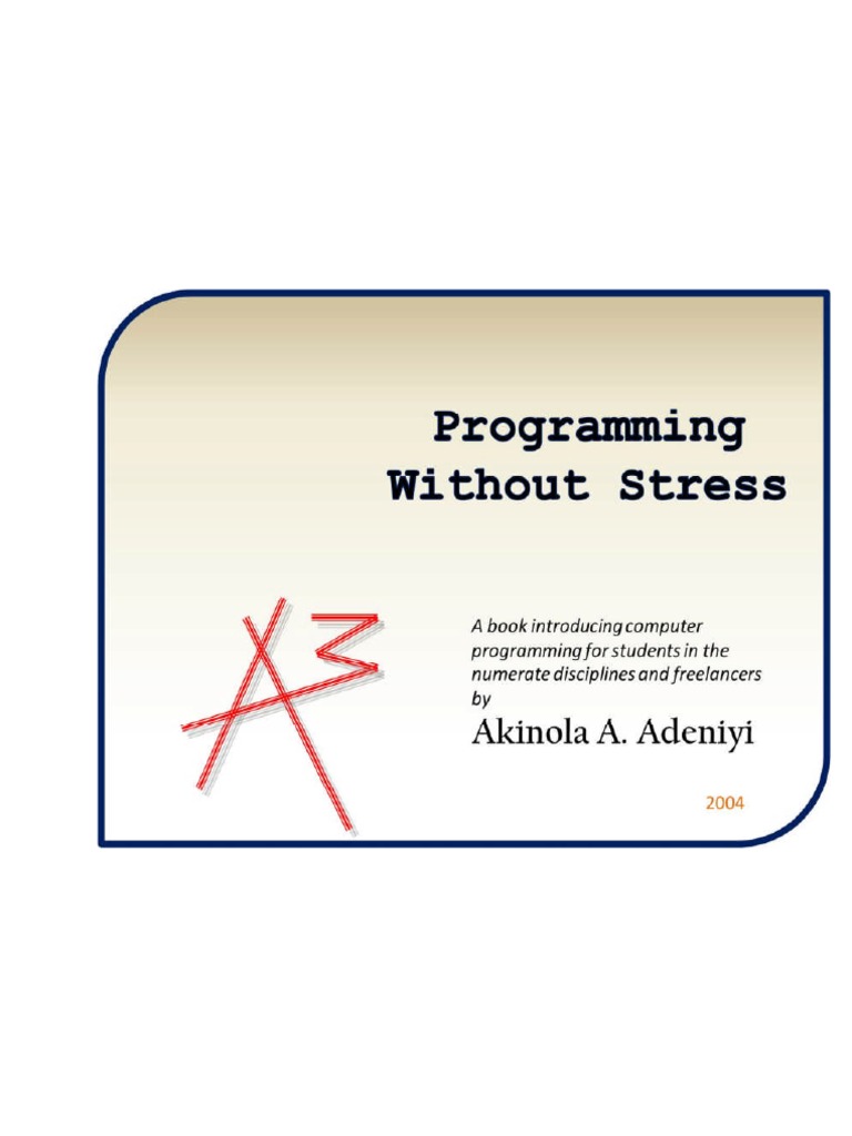 Qbasic Programming Without Stress | PDF | Control Flow | Variable (Computer Science)