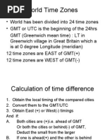 Grade 12 Tourism World Time Zones Worksheet | PDF