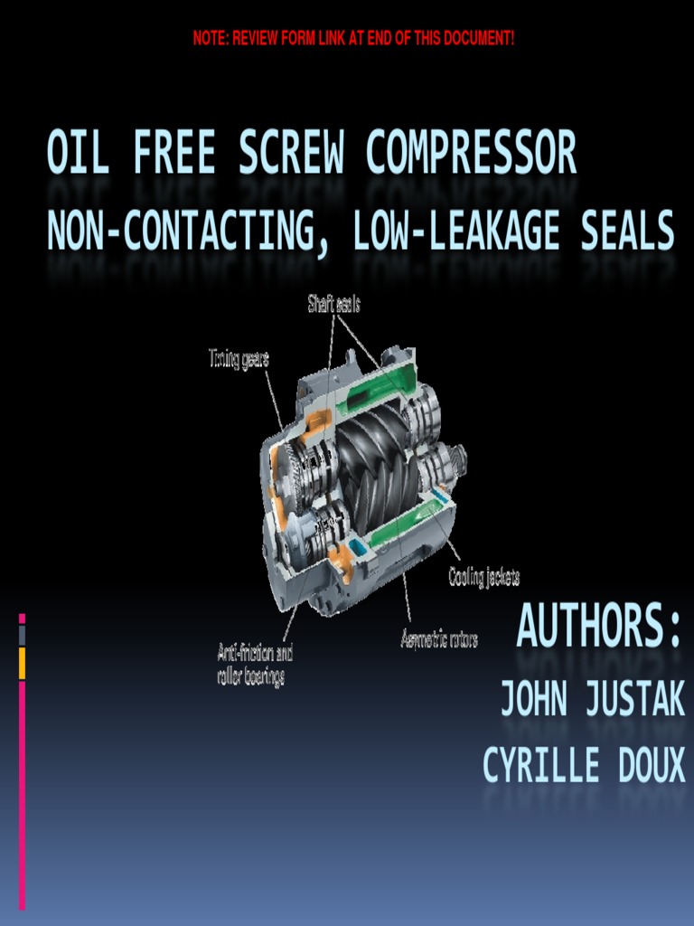 Oil-Free Screw Compressor 2 | PDF | Gas Compressor | Mechanical Engineering