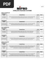MIPRO Wireless Microphone Systems Guide | PDF | Microphone | Audio ...
