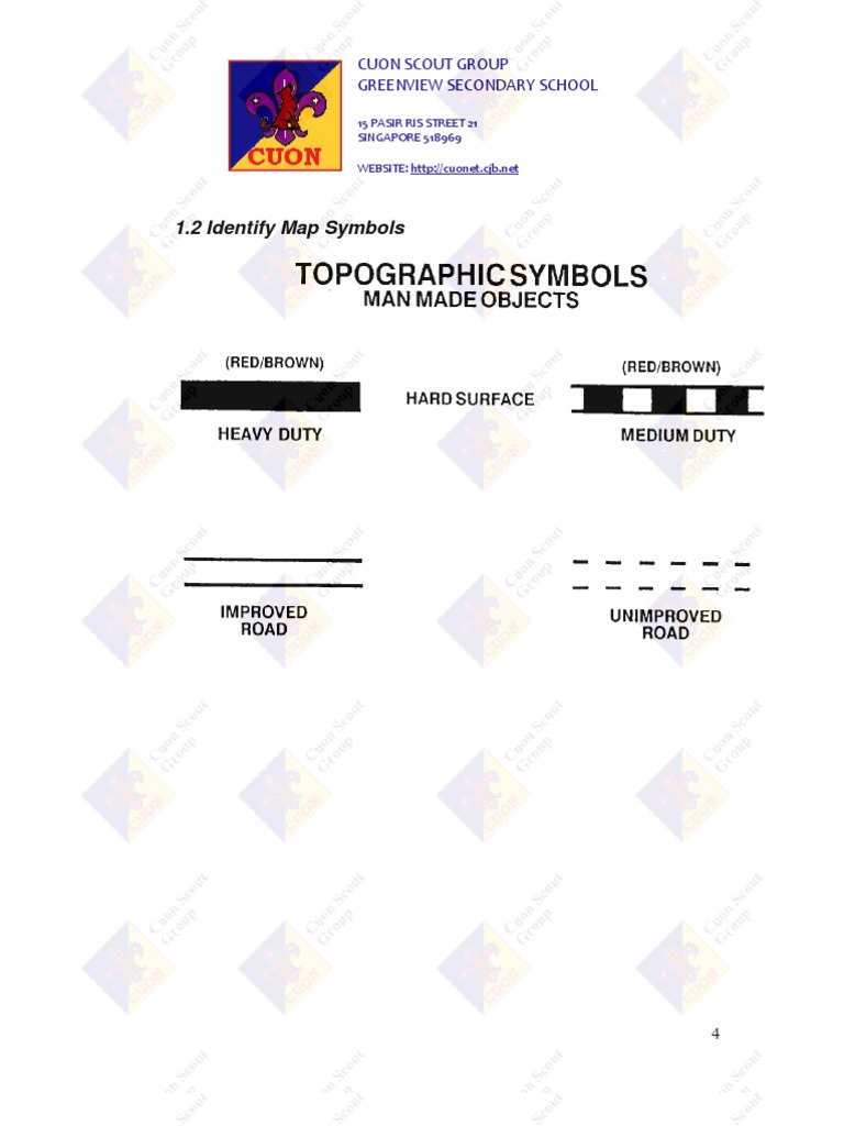 1.2 Identify Map Symbols: Cuon Scout Group Greenview Secondary School ...