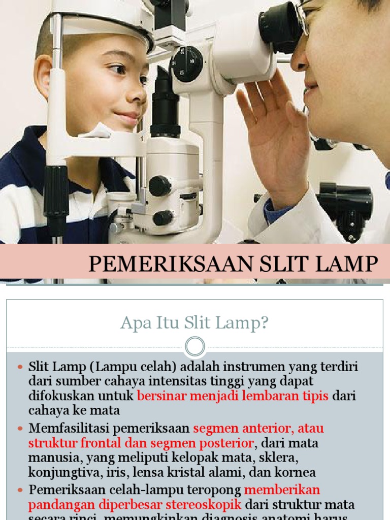 Pemeriksaan Slit Lamp | PDF | Sains & Matematika