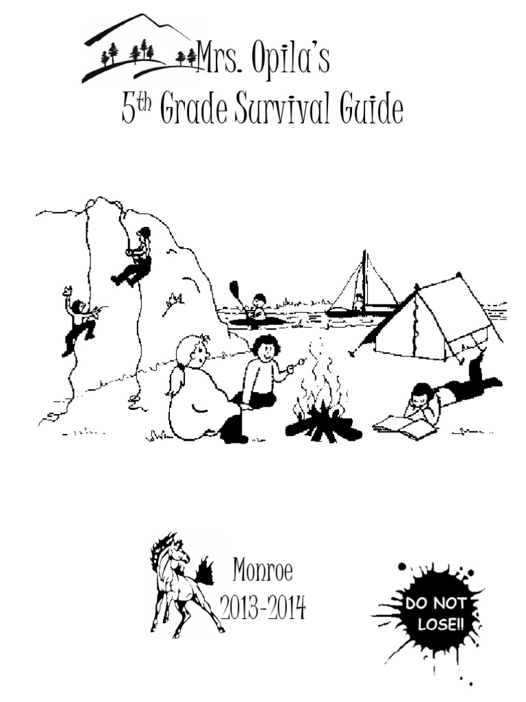 5th Grade Survival Guide Overview | PDF | Homework | Books