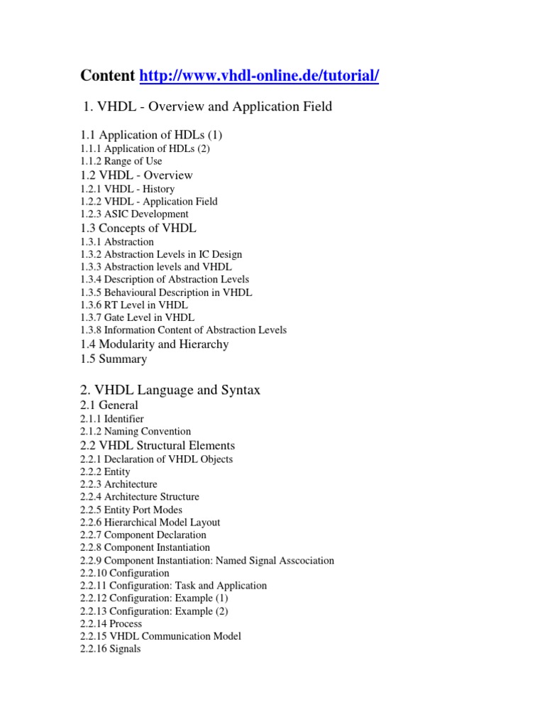 VHDL Word File | PDF | Hardware Description Language | Vhdl