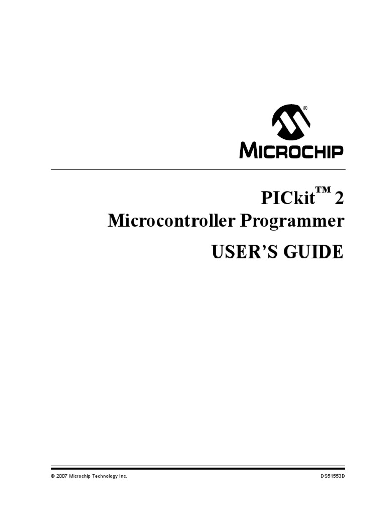 PICkit 2 User Guide - 51553D | PDF