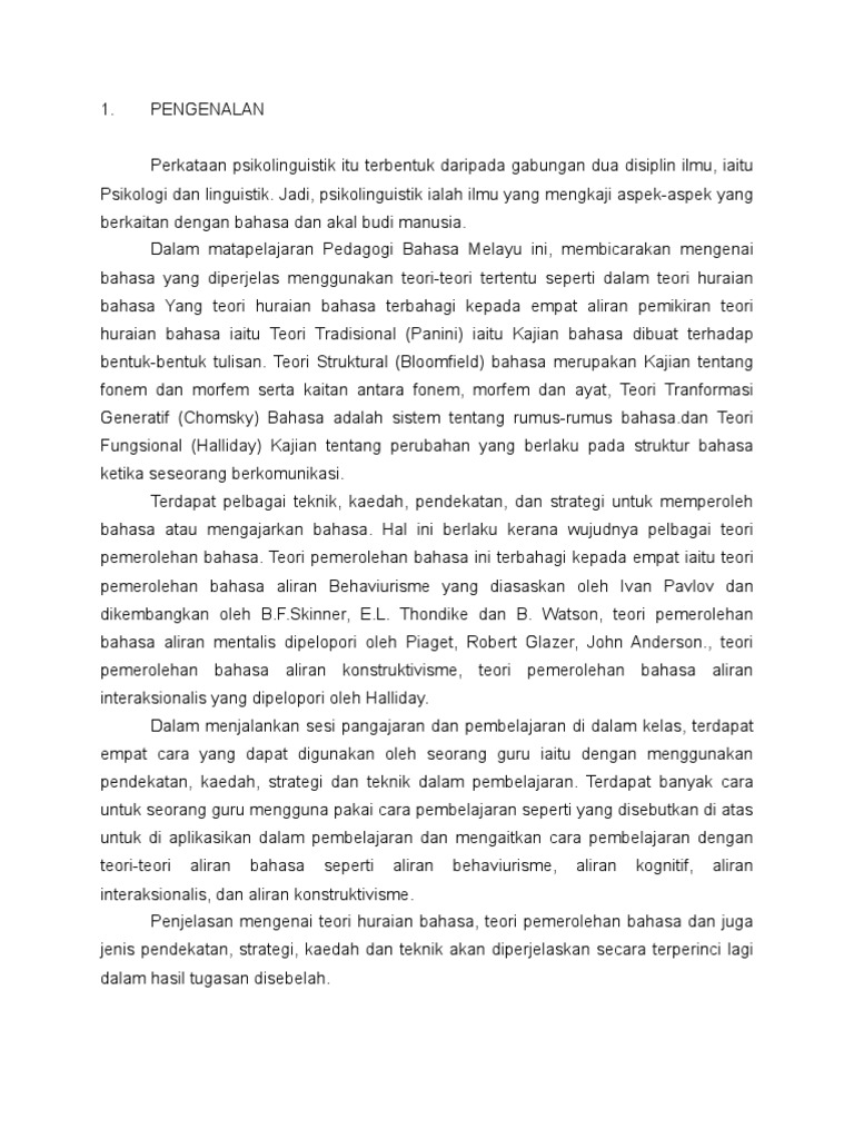 Pedagogi Bahasa Melayu Pismp BM | PDF