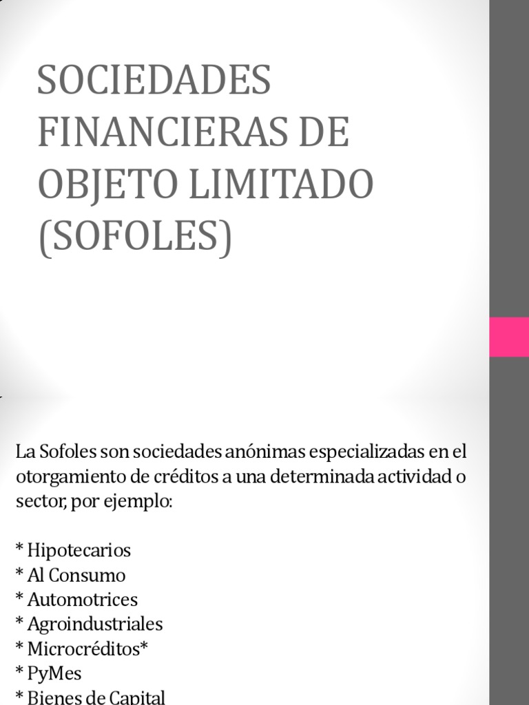 (Sofoles) y Uniones de Credito | PDF | Bancos | Economias