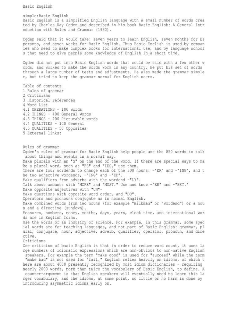 850 Words | PDF | English Language | Idiom