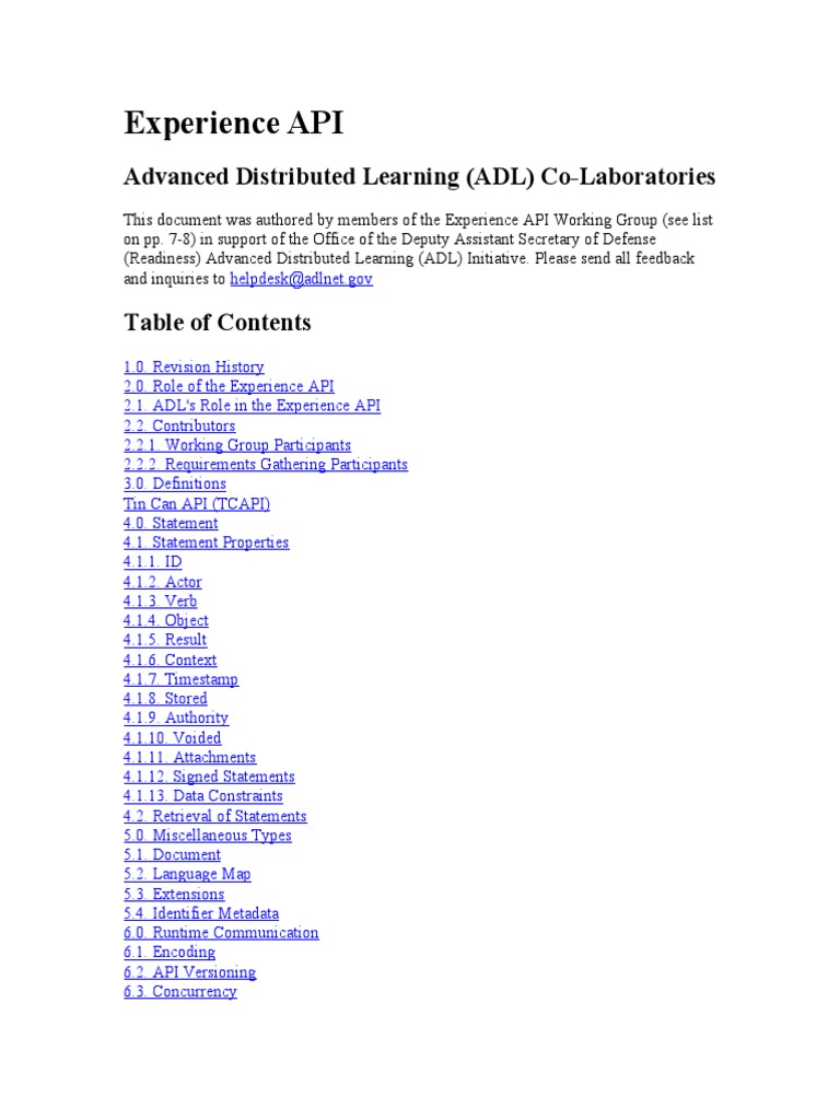 Tin Can API (Tcapi) Spec | PDF | Uniform Resource Identifier ...