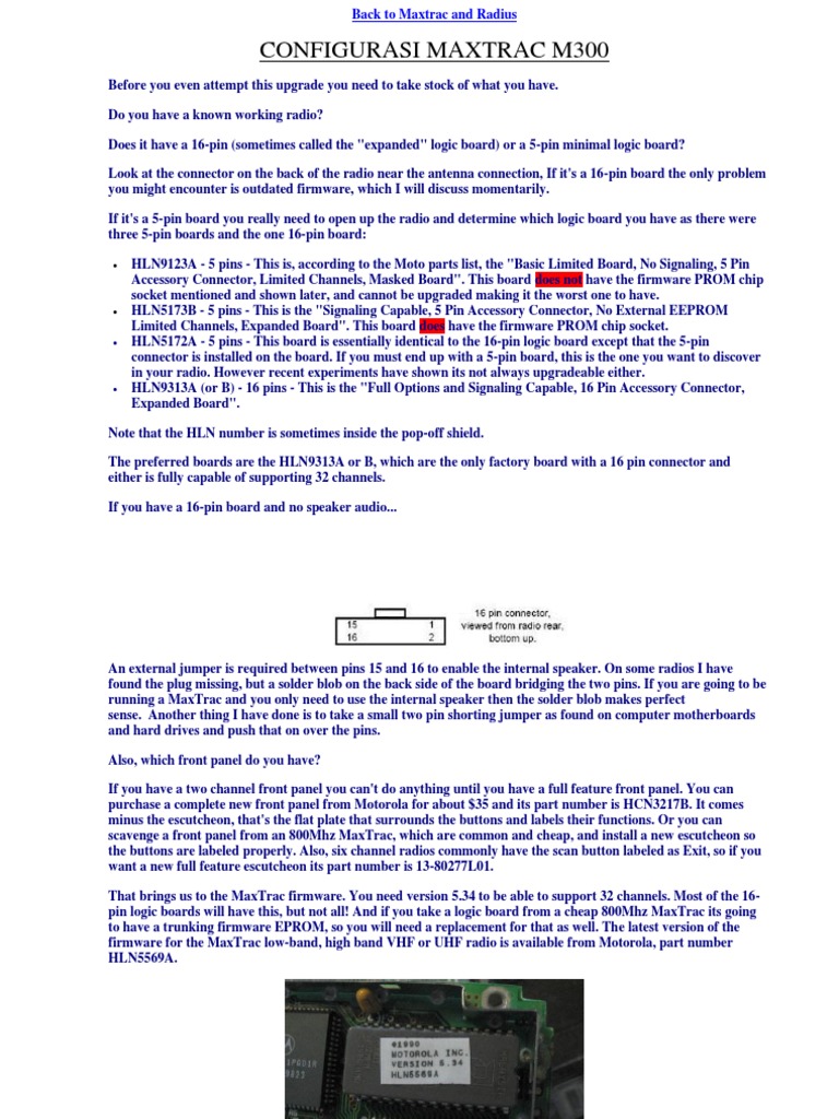 Back To Maxtrac and Radius GM300 | PDF | Electrical Connector | Microphone