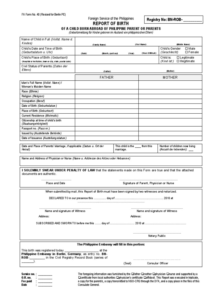 Rob Form and Requirements-21 December 2009 | PDF | Notary Public ...