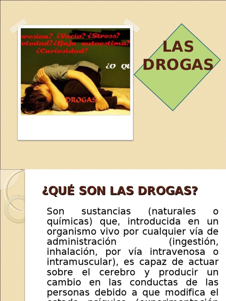 Presentacion Las Drogas Pdf Drogas Cocaína