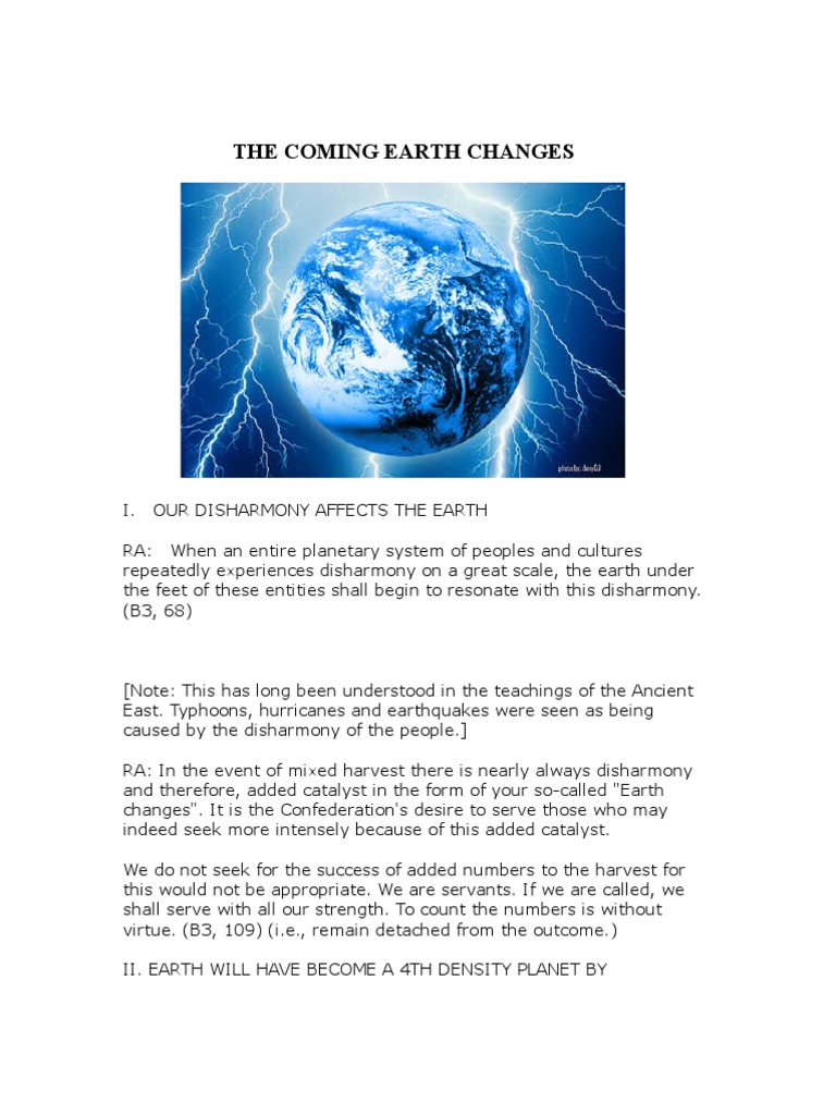 The Coming Earth Changes | Earth | Planets