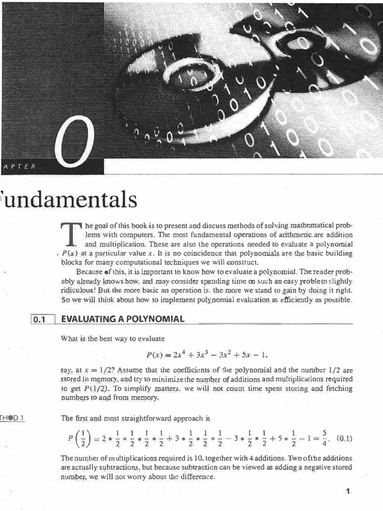 Numerical Analysis - Chapter 0 | PDF | Rounding | Significant Figures