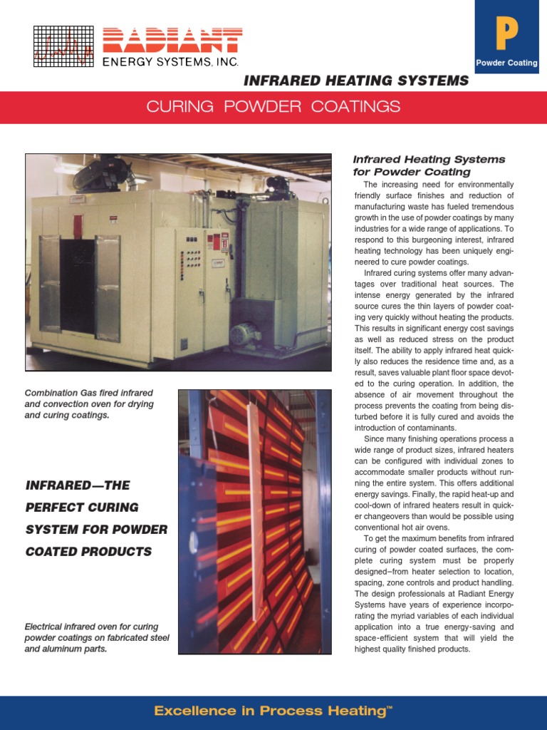 Curing Powder Coatings: Infrared Heating Systems | PDF | Hvac | Infrared