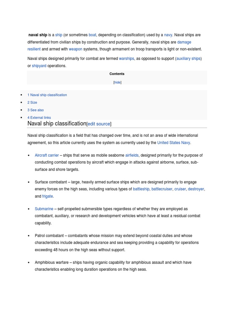 Naval Ship | PDF | Navies | United States Navy